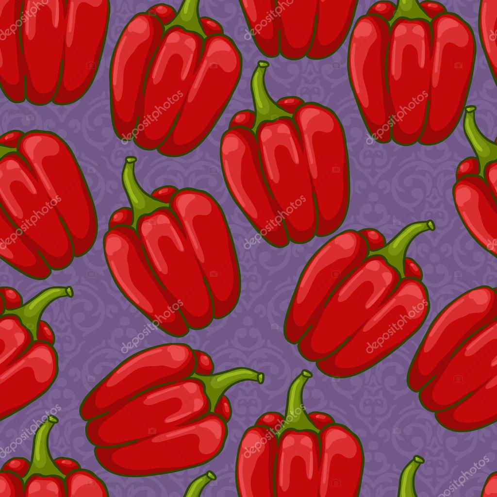 Seamles bell pepper pattern Stock Vector by ©alenarozova 49734161