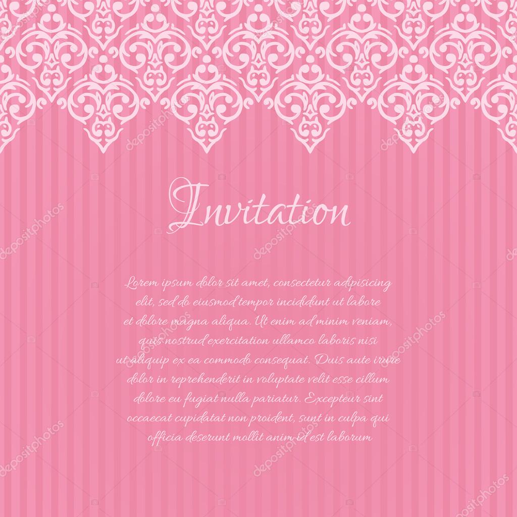 Rosa invitación vector, gráfico vectorial © alenarozova imagen #51108263