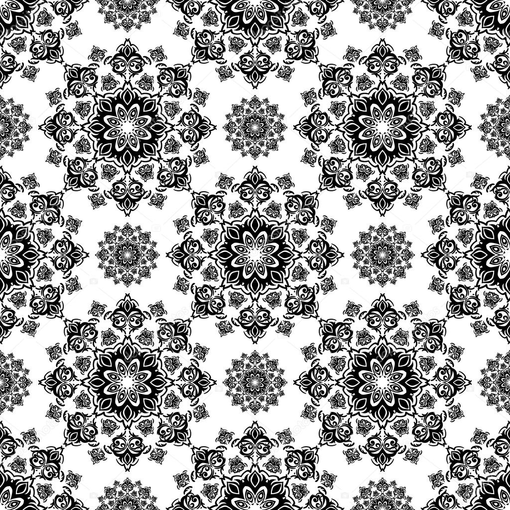 Baroque damask background — Stock Vector © alenarozova #51108475