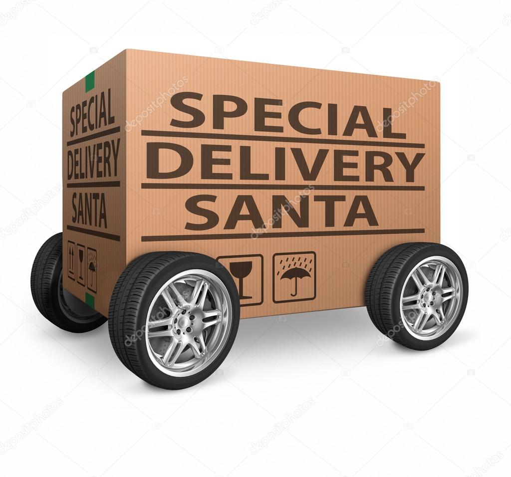 Special delivery Santa Stock Photo by ©kikkerdirk 13934844