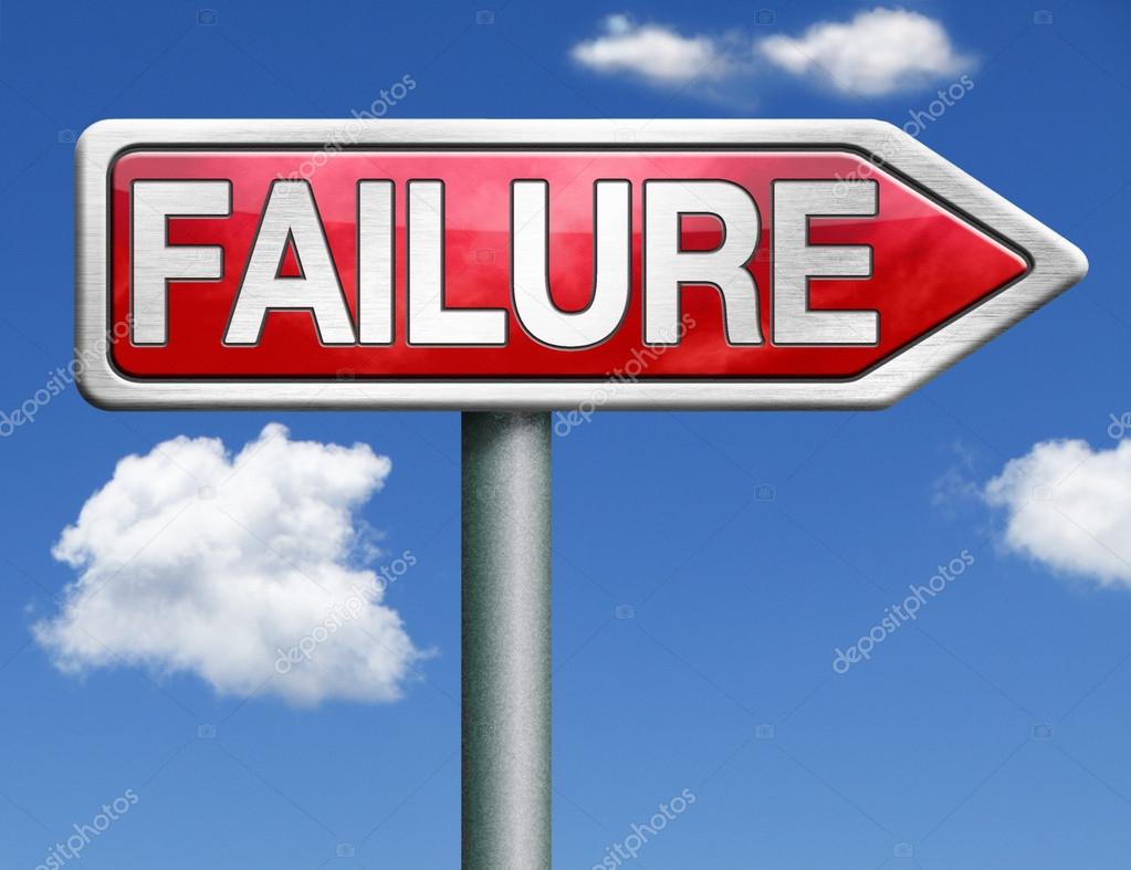 Failure road sign arrow — Stock Photo © kikkerdirk #26390559