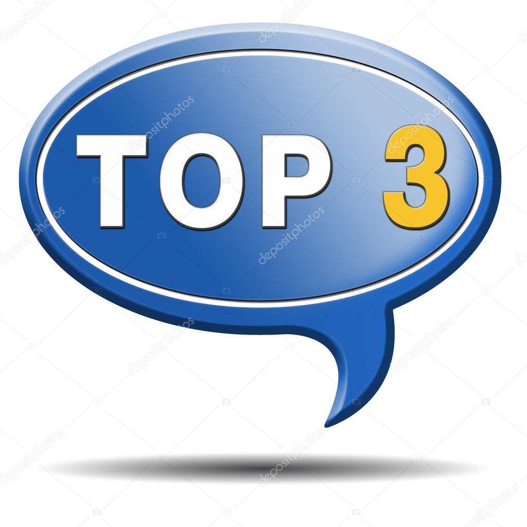 Top 3 icono: fotografía de stock © kikkerdirk #33537467 | Depositphotos