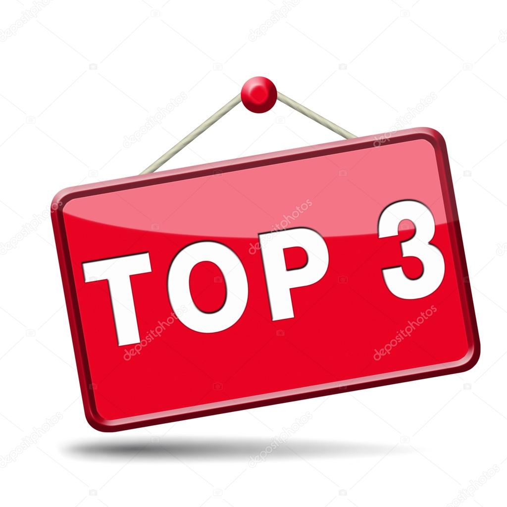 Top 3 icon — Stock Photo © kikkerdirk #34372421