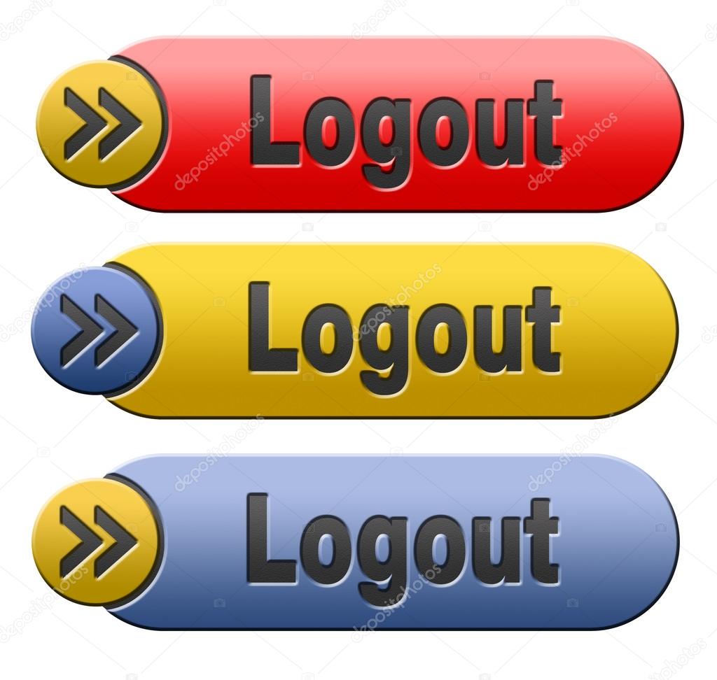 Logout button — Stock Photo © kikkerdirk #35246395 Logout button — Stock Photo © kikkerdirk #35246395