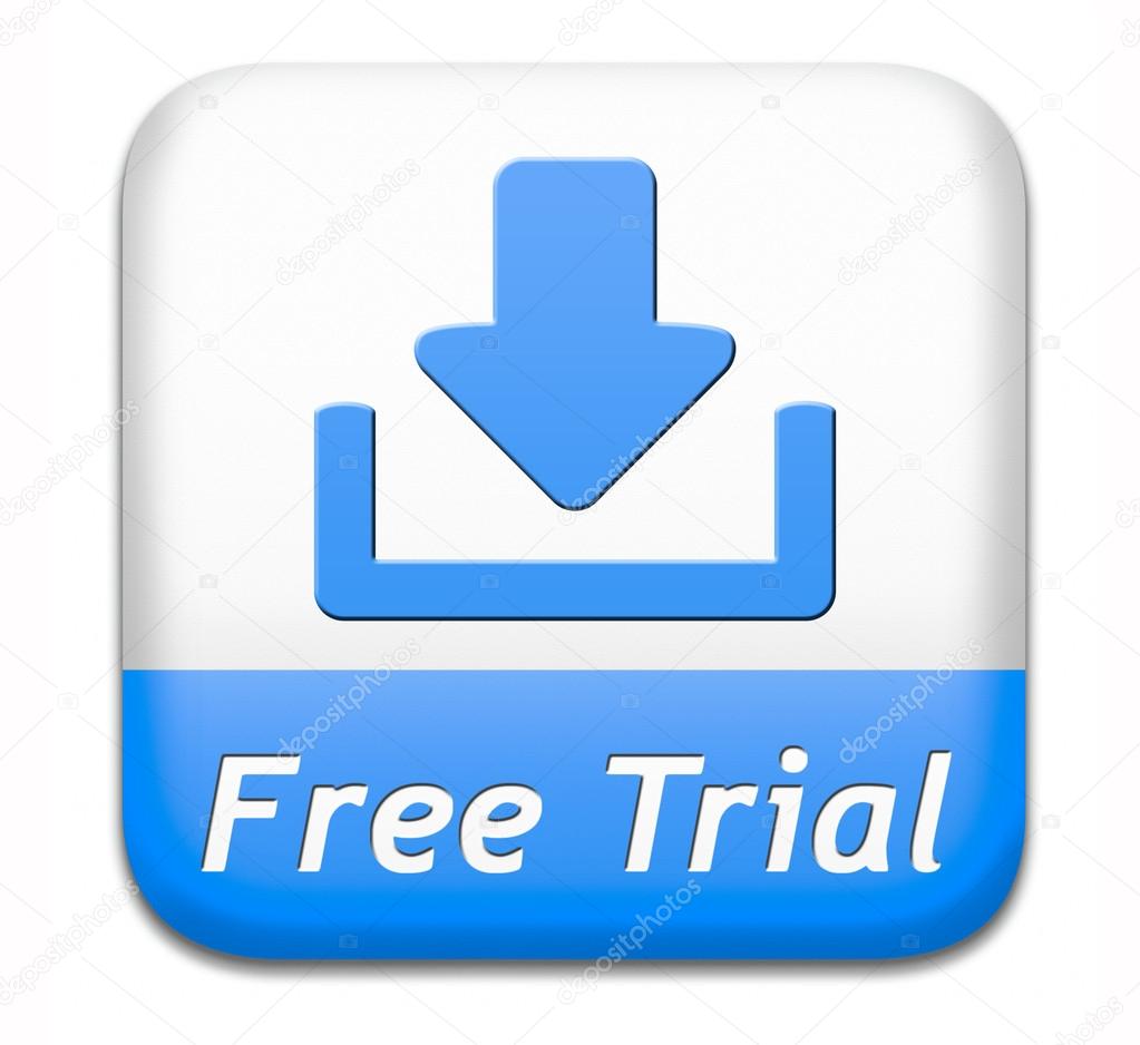 Free trial download button — Stock Photo © kikkerdirk #41684635