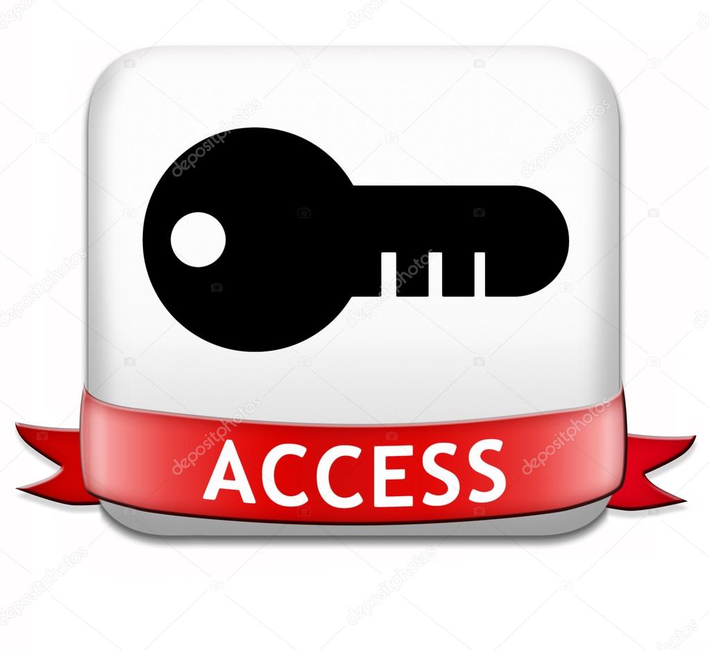 Access button Stock Photo by ©kikkerdirk 46716567