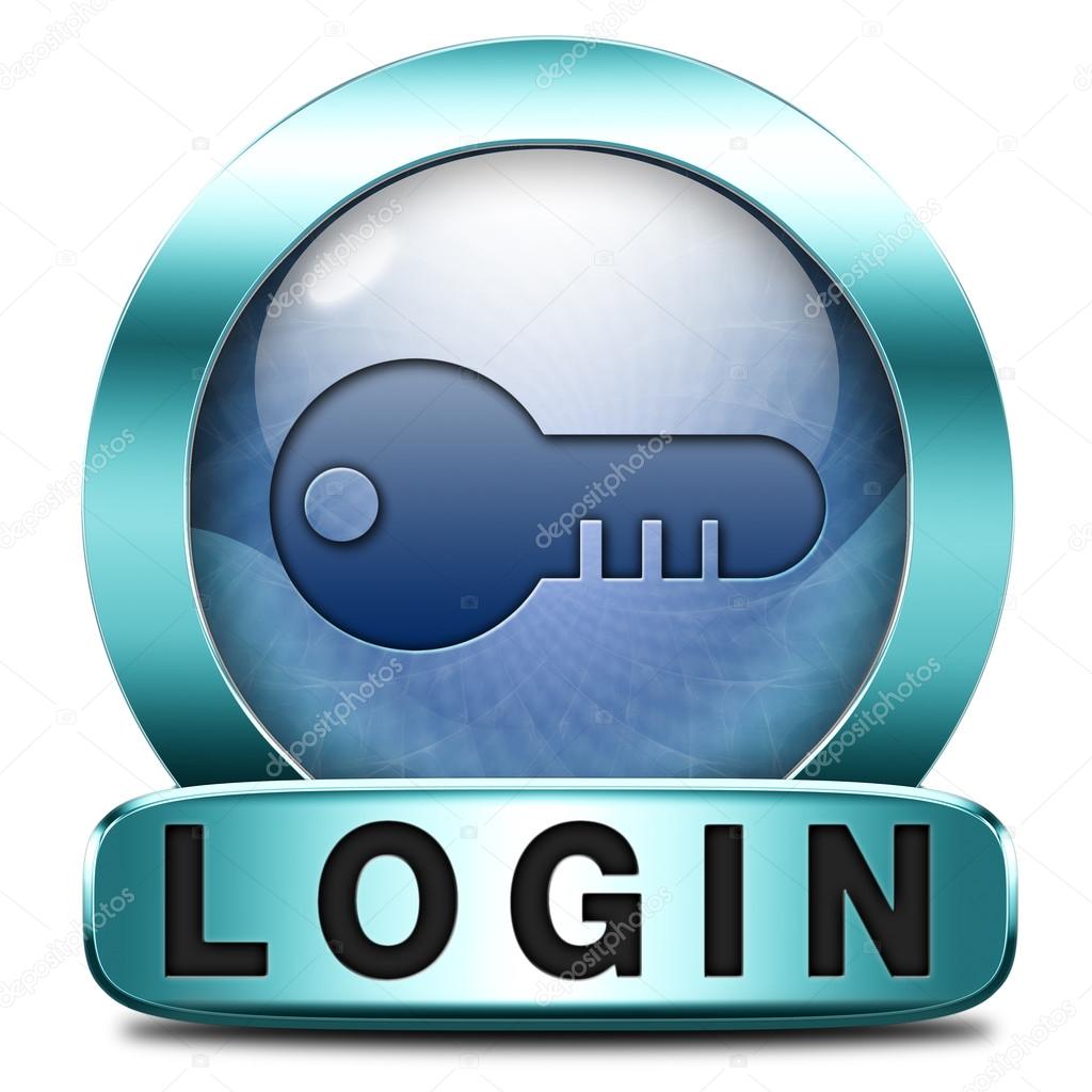 Login icon — Stock Photo © kikkerdirk #46719171