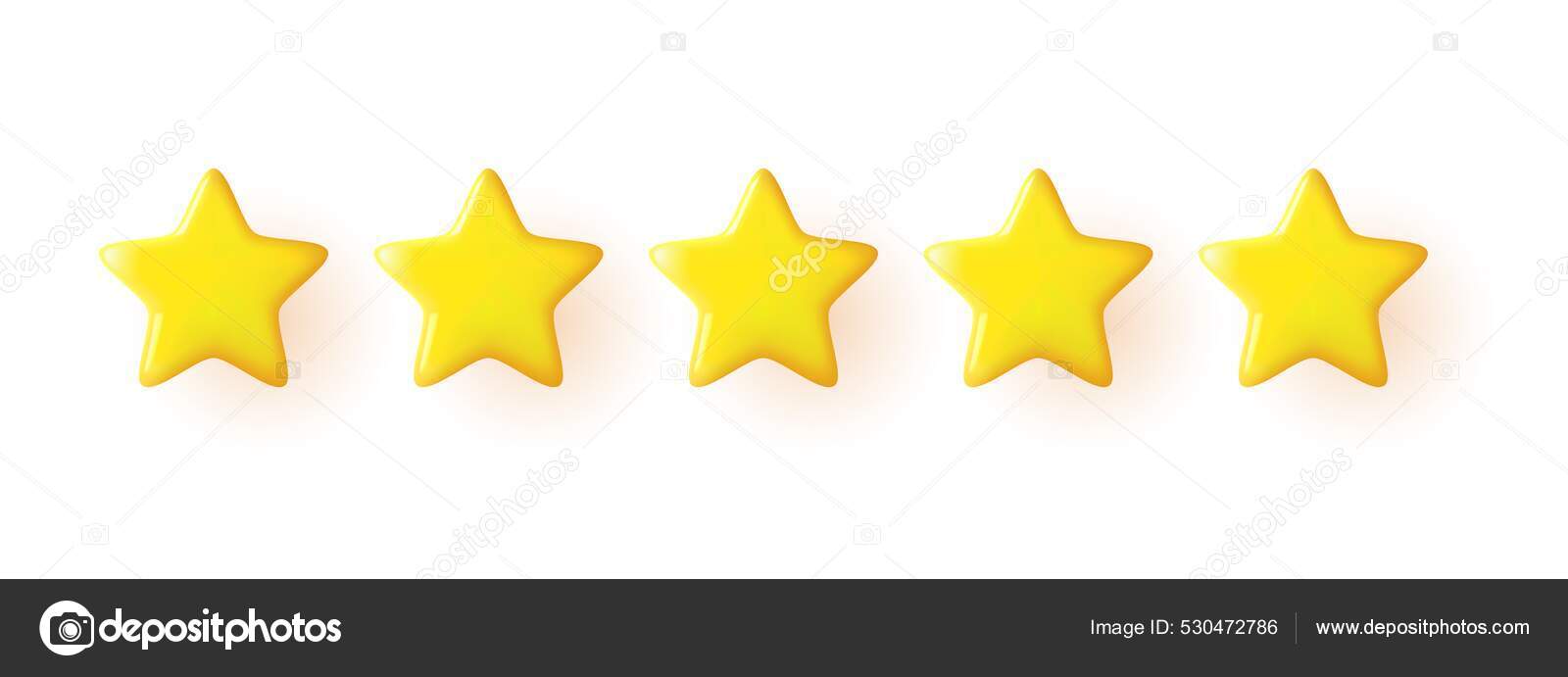3D Rating stars icon for review product. Stock Vector by ©drogatnev ...