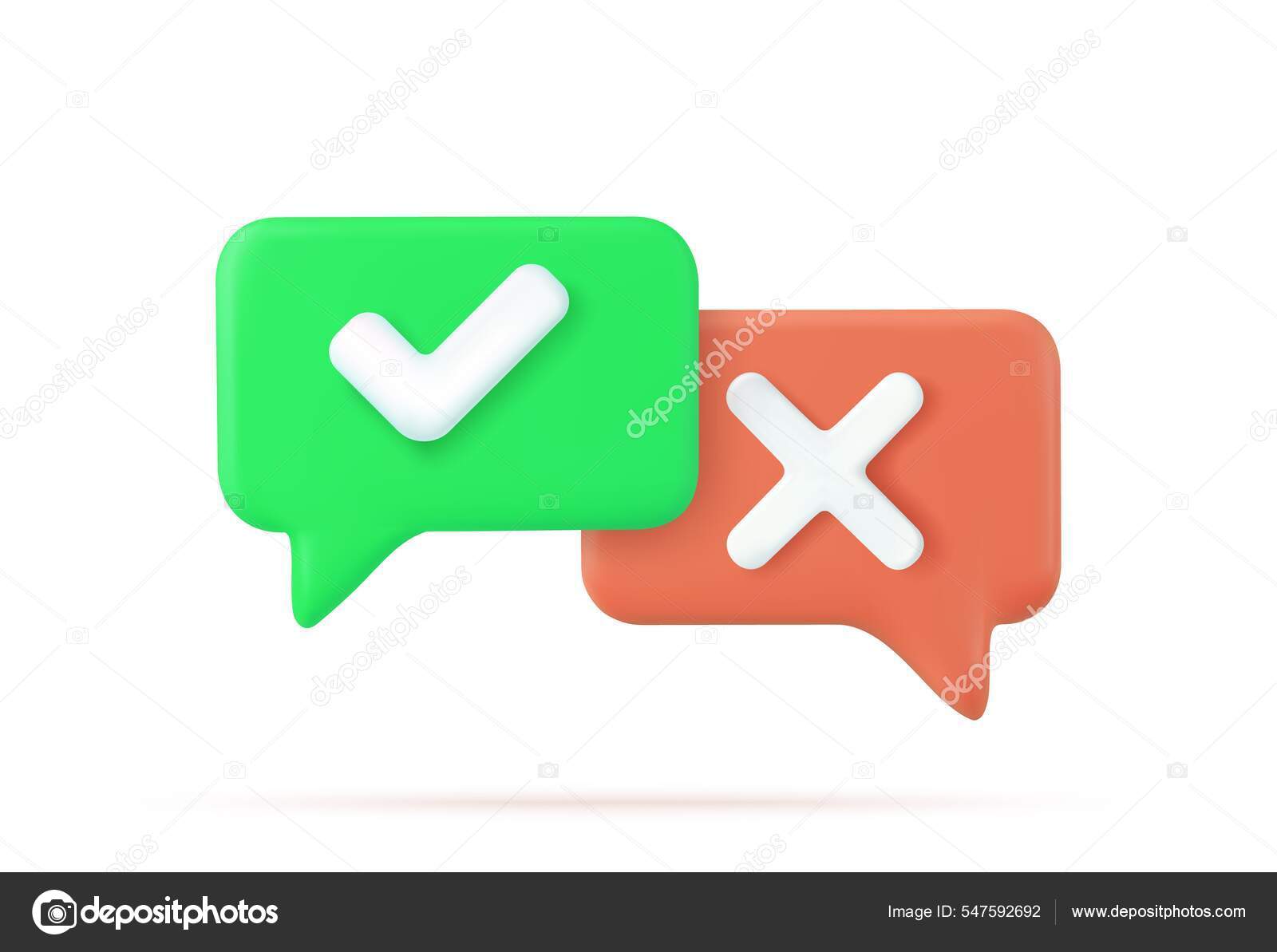 Cocher et cocher les symboles Vecteur par ©drogatnev 547592692