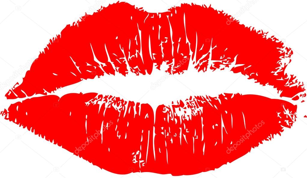 Labios rojos — Vector de stock © longquattro #17858181