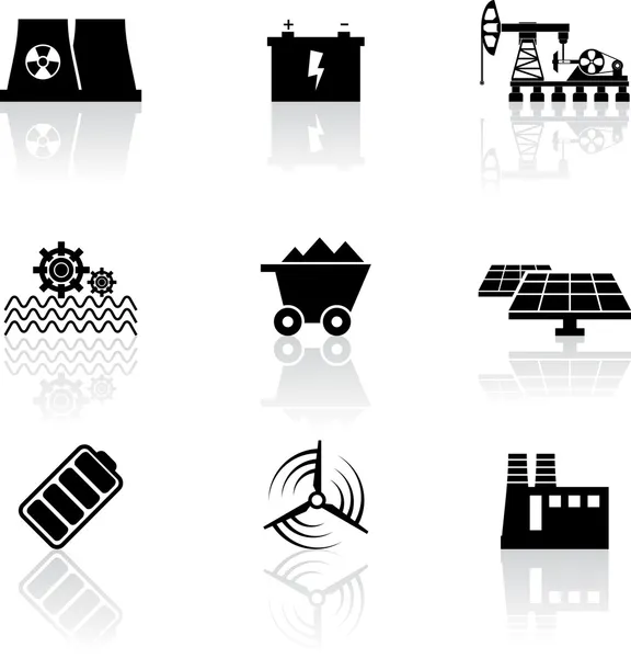 Electricity and power icons Stock Vector Image by ©stoyanh #4989439