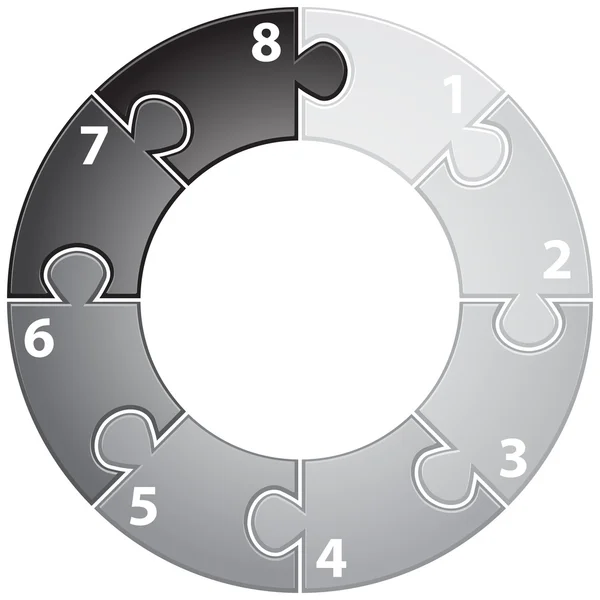 Round puzzles with center and options Stock Vector Image by ©opicobello ...