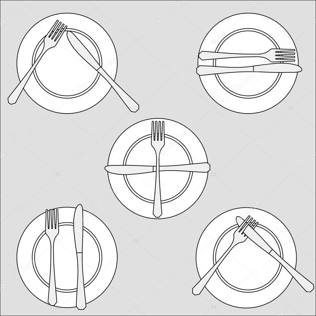Cutlery set Stock Vector by ©longquattro 42355421