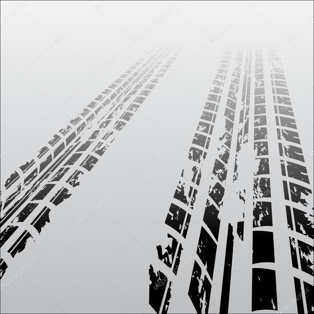 Tire track Stock Vector Image by ©longquattro #42483845