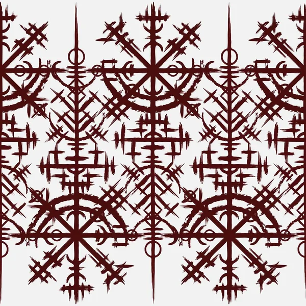 Black Grunge Viking Design Elements Isolated White Background Norse ...