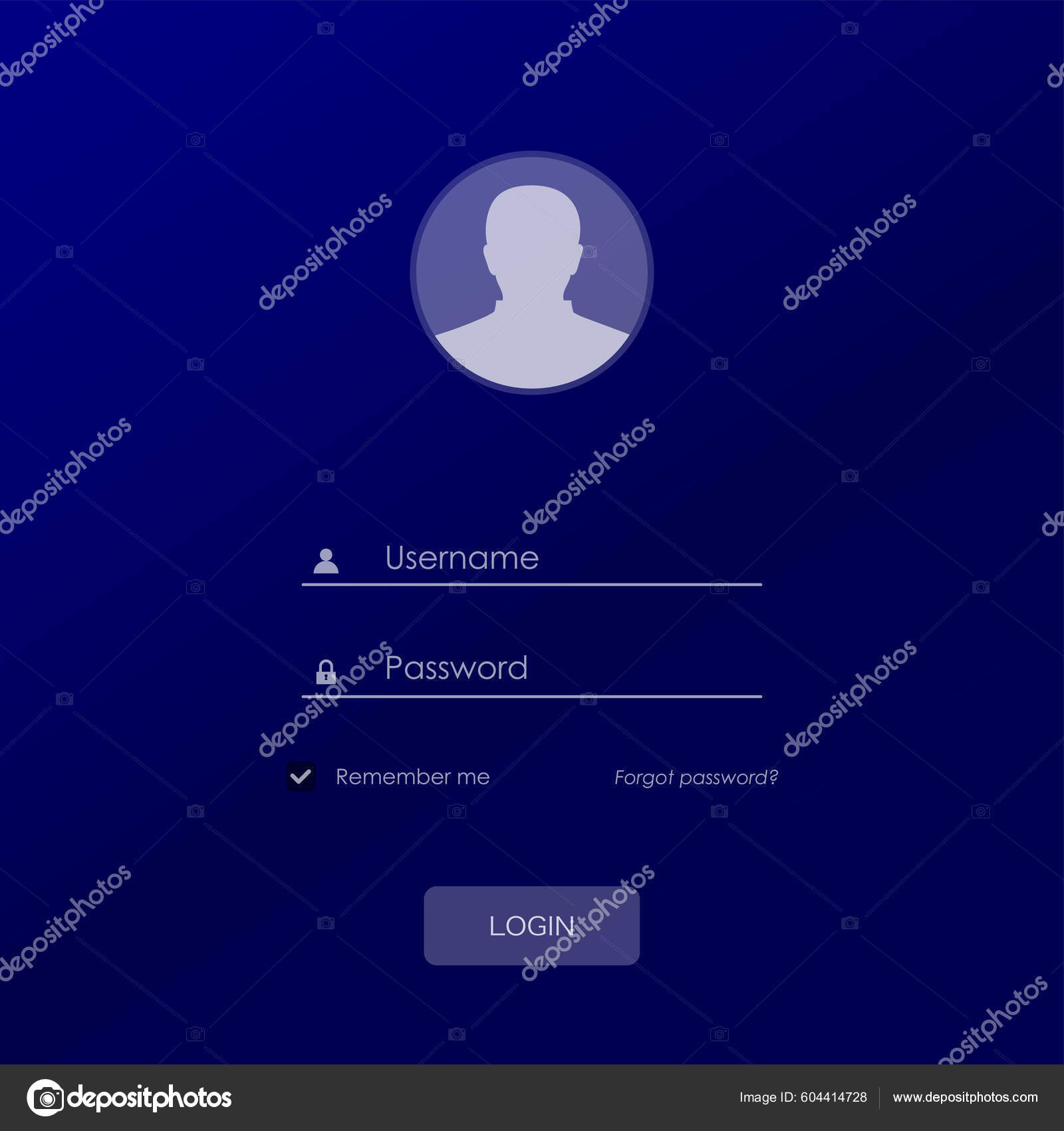 Login Sign User Interface Template Web Element Stock Vector by ... Login Sign User Interface Template Web Element Stock Vector by ...