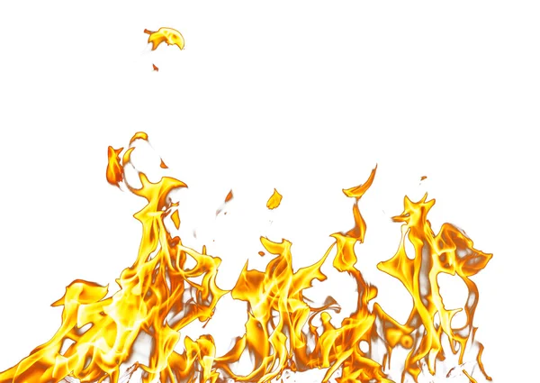 Fire flames on white background Stock Photo by ©Kesu01 8969289