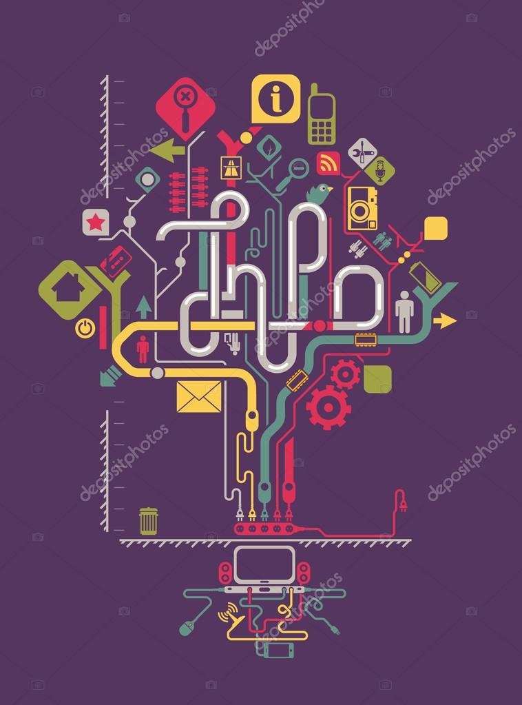 Info tree Stock Vector Image by ©bubufr #13692083