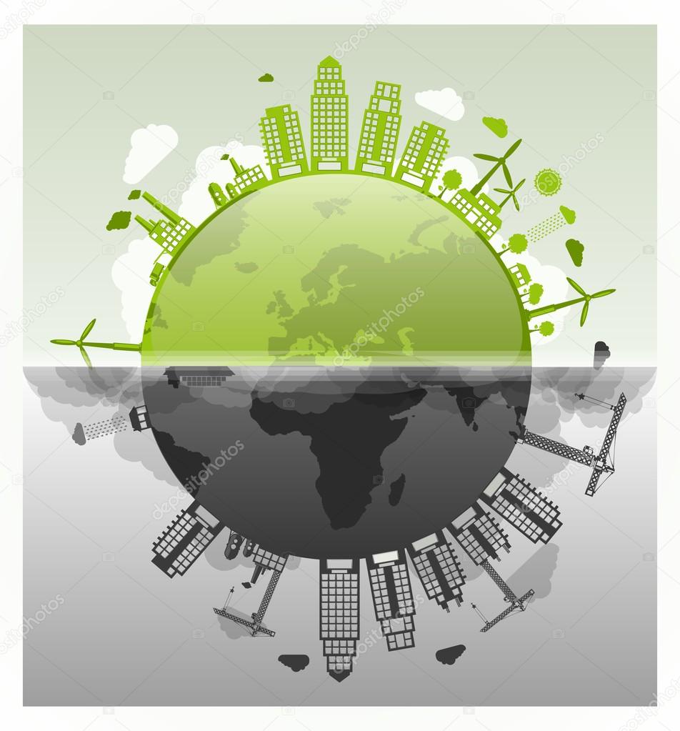Eco planet — Stock Vector © bubufr #13692093 Eco planet — Stock Vector © bubufr #13692093