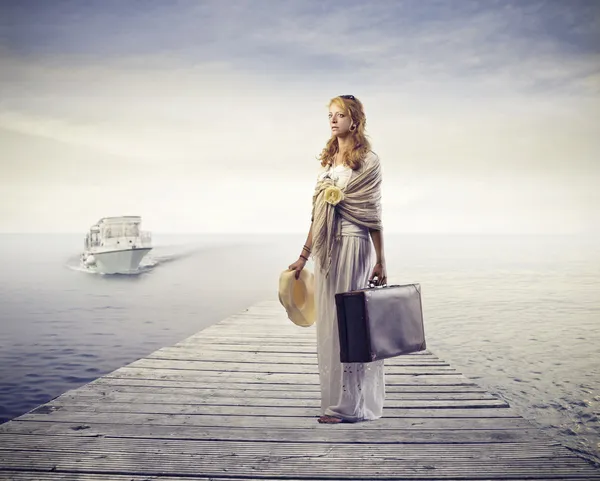 Woman leaving Stock Photos, Royalty Free Woman leaving Images ...