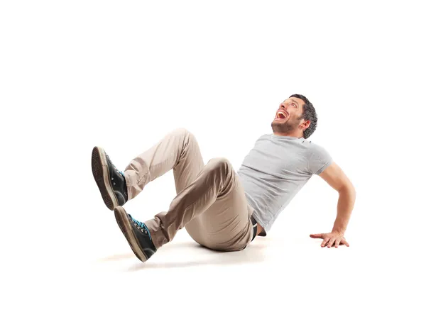 Person Cowering In Fear