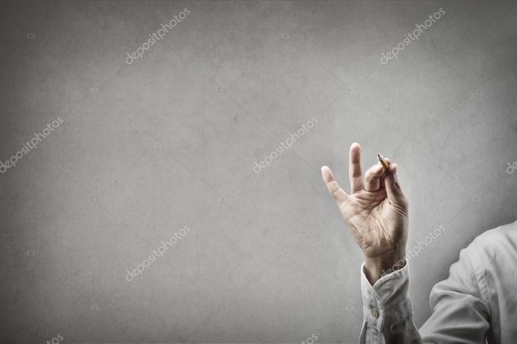 Man drawing — Stock Photo © olly18 #33262251