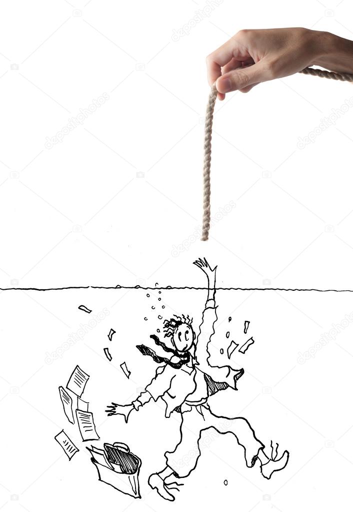 Hand holding a rope Stock Photo by ©olly18 34890895