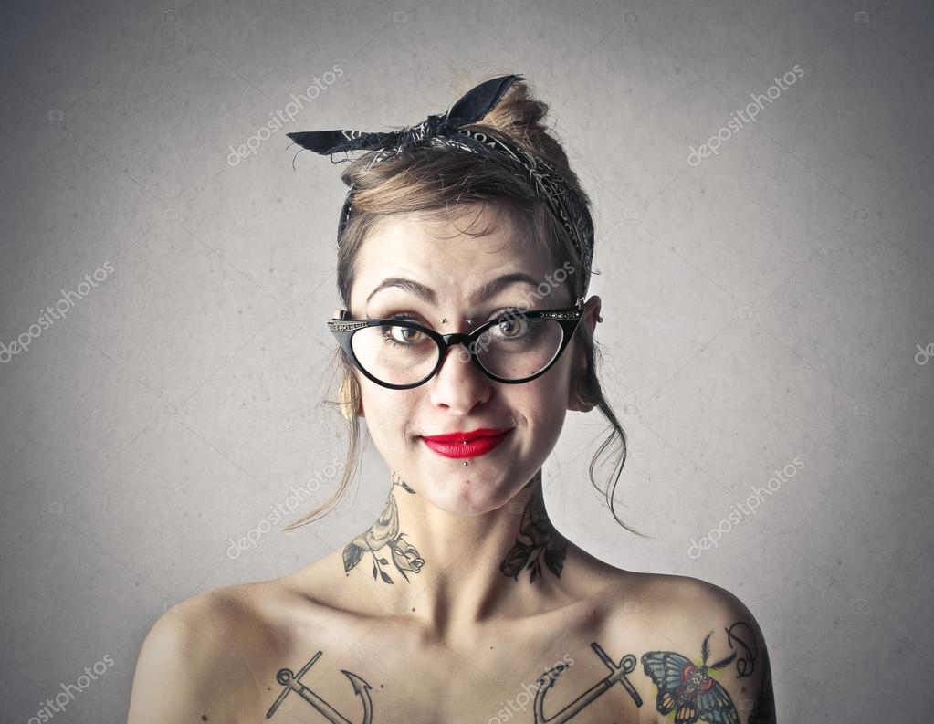 Nerd alternative woman — Stock Photo © olly18 #40632899 Nerd alternative woman — Stock Photo © olly18 #40632899