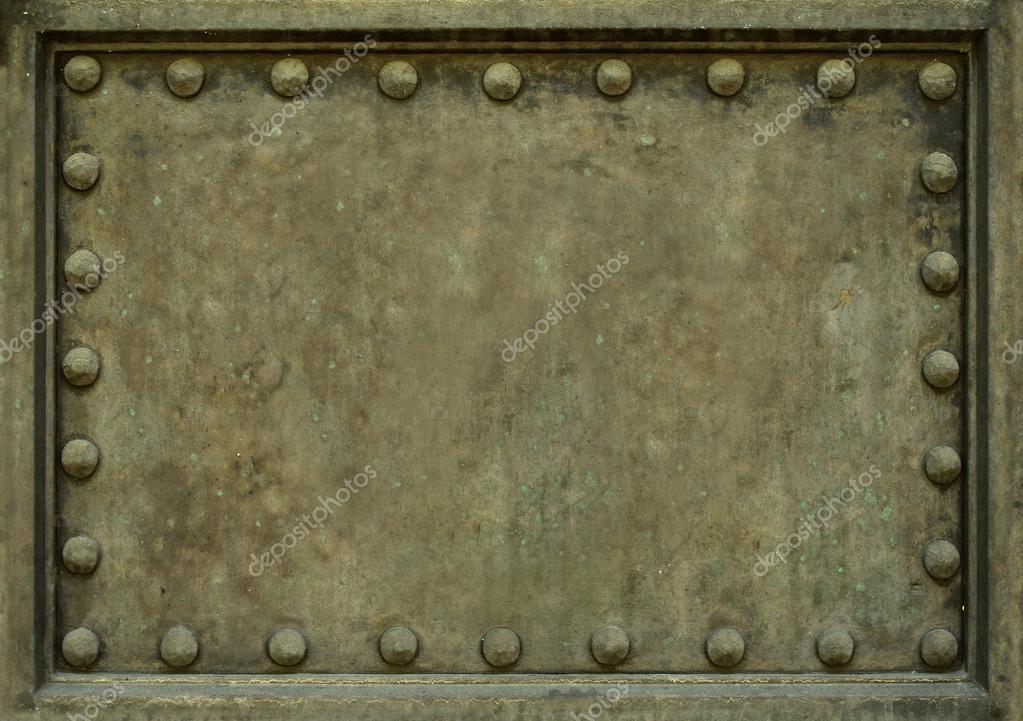 Riveted Metal Plate Stock Photo by ©mrdoomits 29225235