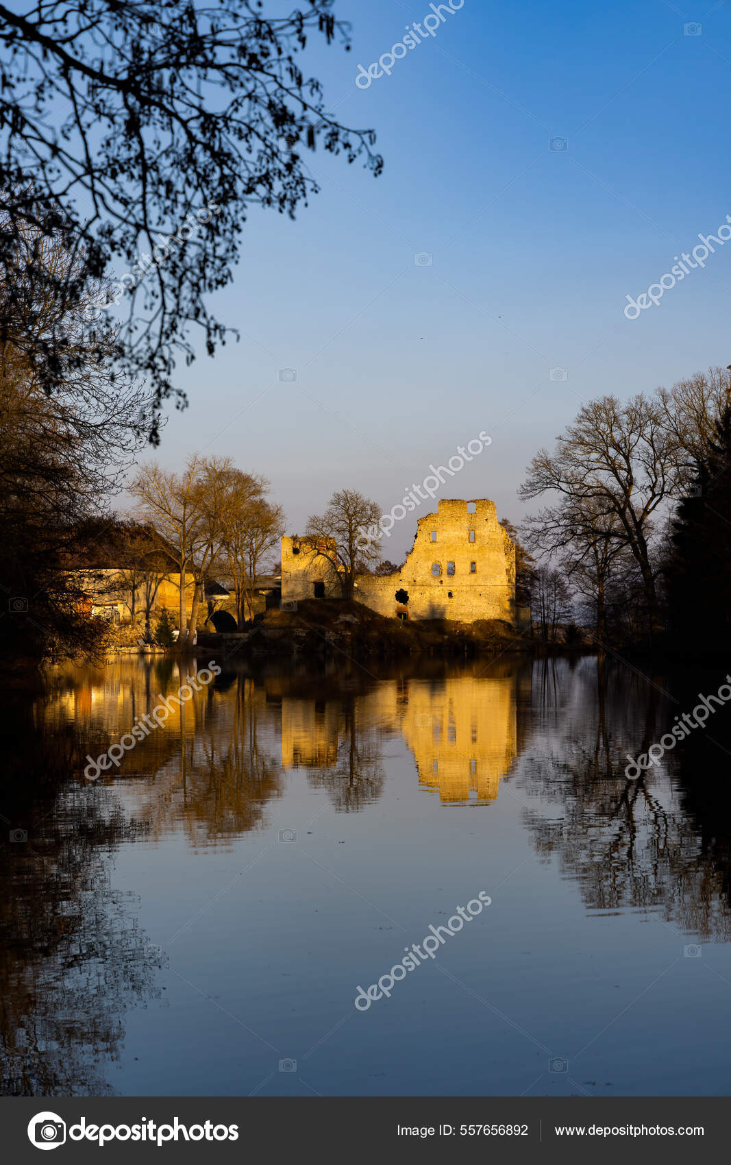 Stary Rybnik Ruins Western Bohemia Czech Republic Stock Photo by ©phb ...