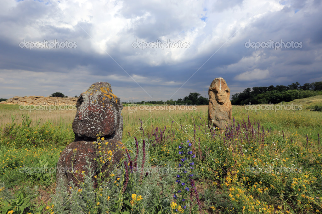 Stone idols Stock Photo by ©pklimenko 42827665