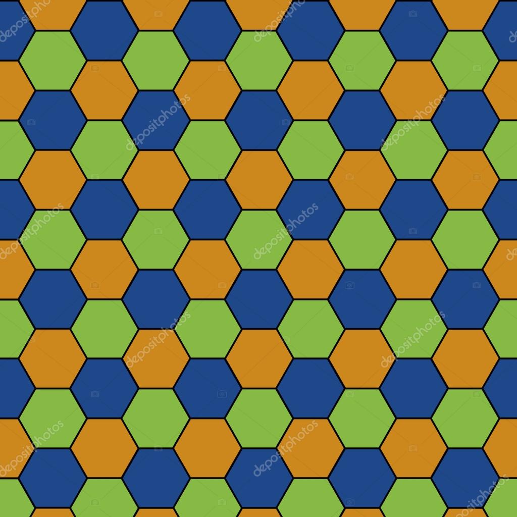 Vector colorido hexágono regular Resumen antecedentes — Vector de stock ...