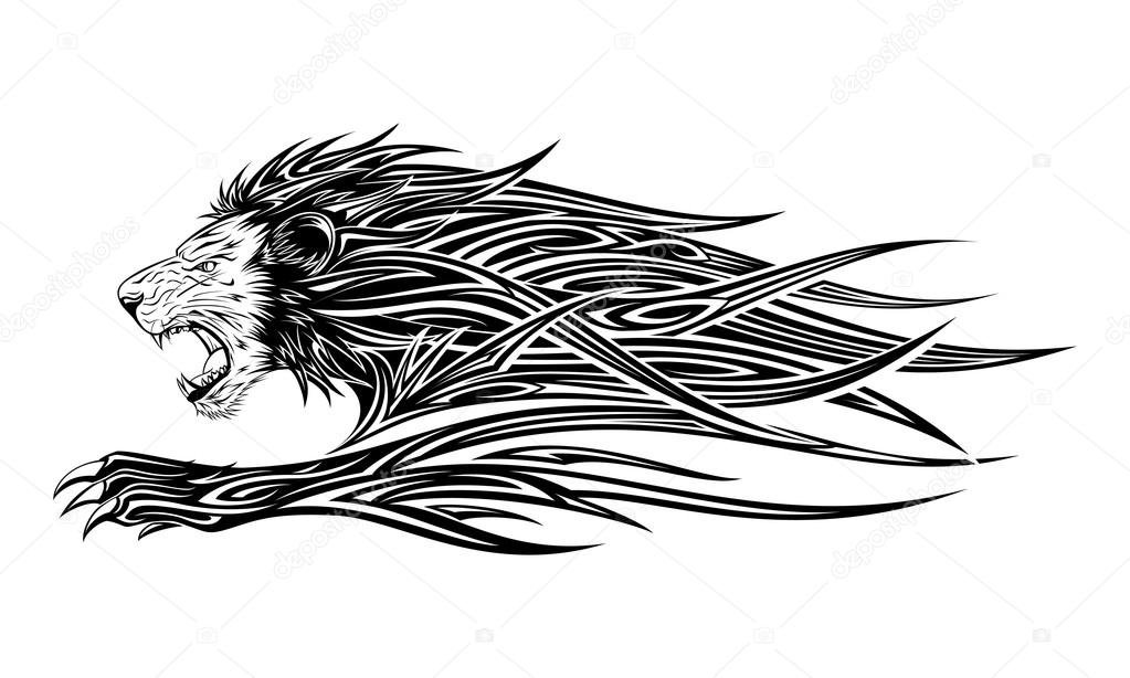 Flame Lion — Stock Vector © kuzzie #12715878