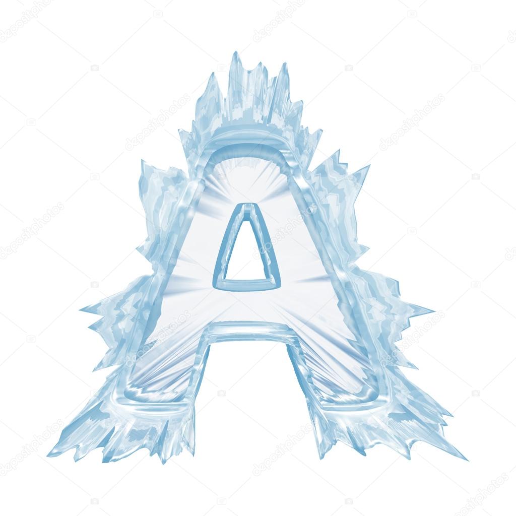 Letter A Ice