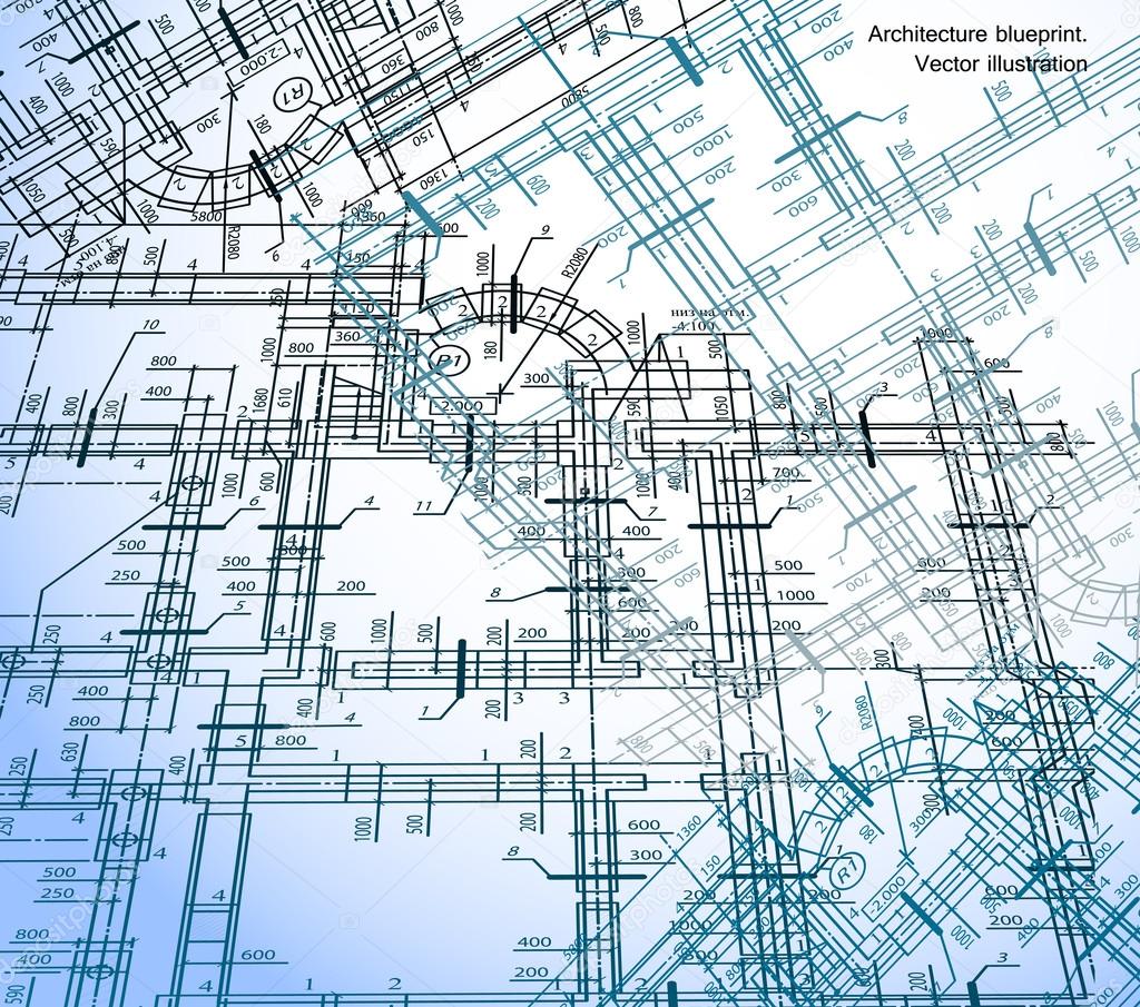 Architecture house plan background. Vector Stock Vector Image by ...