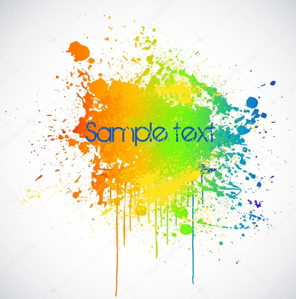 Color paint splashes. Vector background Stock Vector Image by ©emaria ...