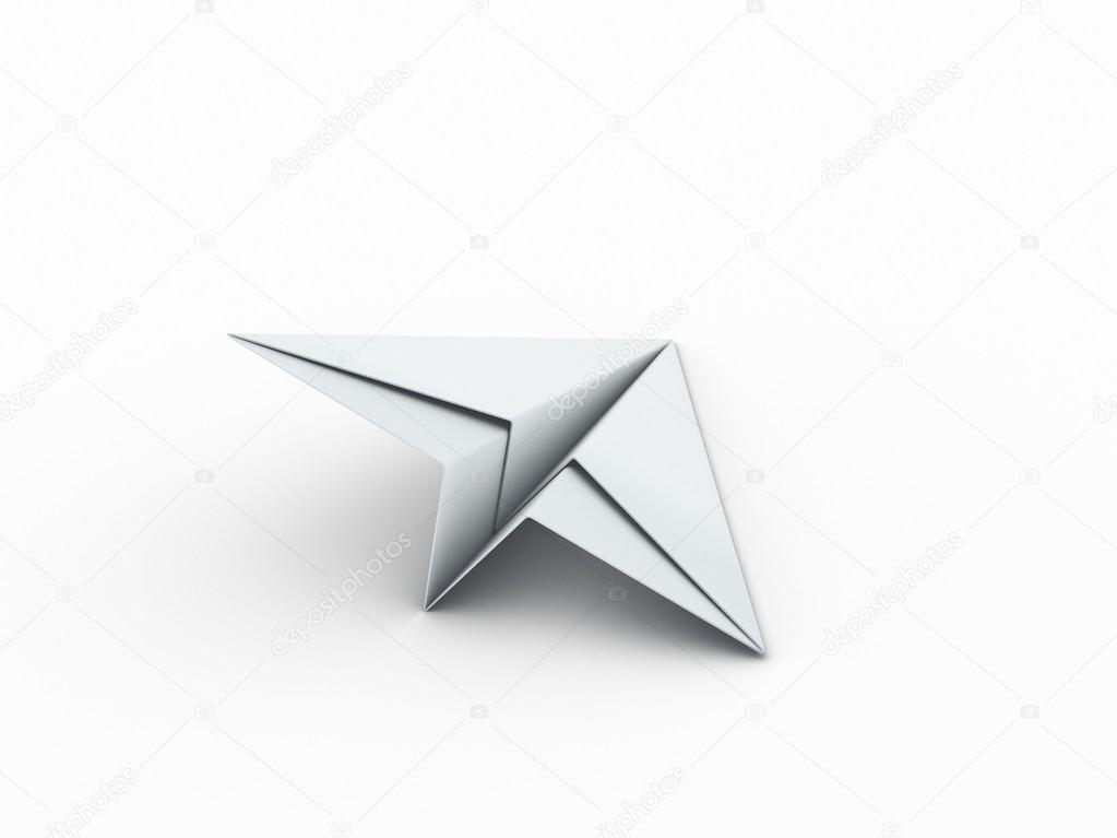 Paper white plane Stock Photo by ©emaria 31024099