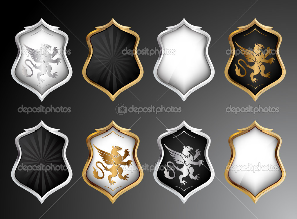 Heraldry Shields Set. Vector Stock Vector Image by ©emaria #46068059