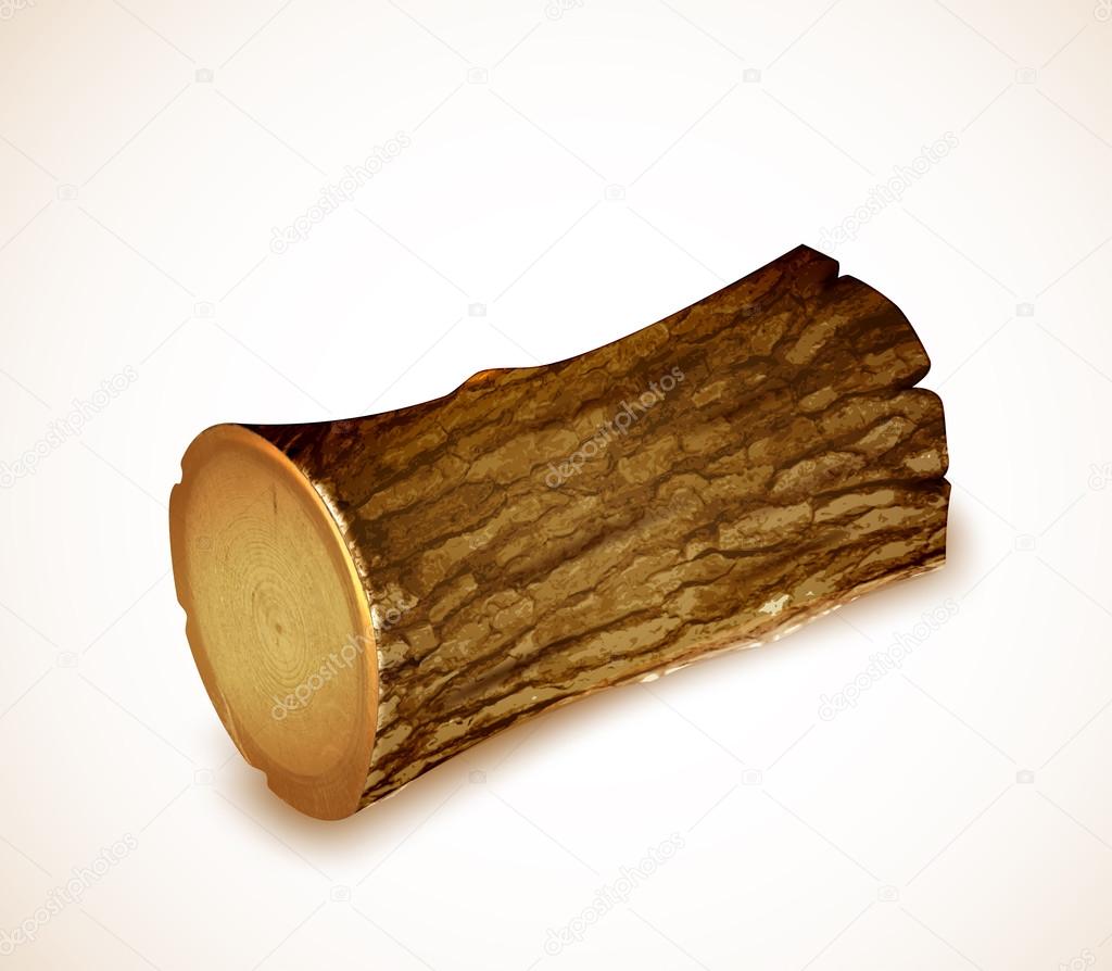 Tree stump timber. Vector Stock Vector Image by ©emaria #46589681