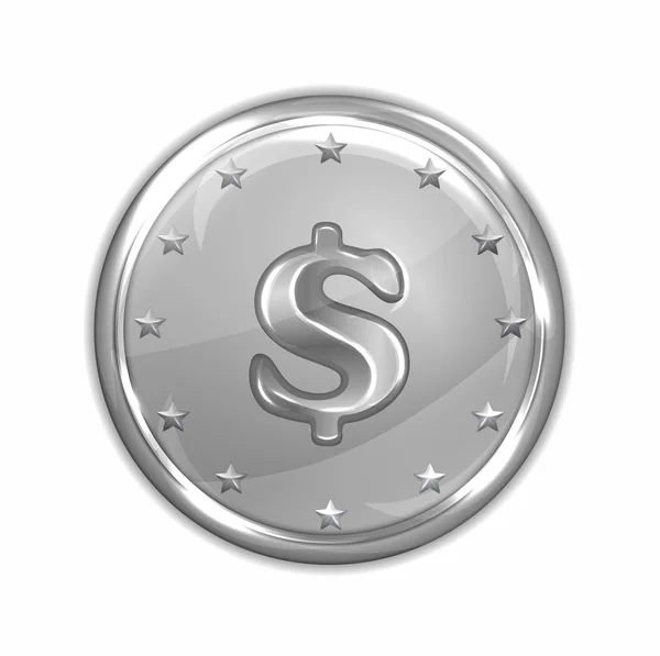 Silver coin vector Vector Art Stock Images | Depositphotos