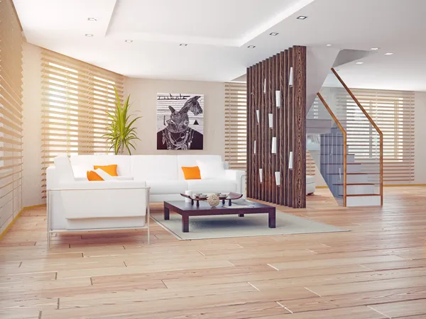 Pictures: front room | Front View Modern Living Room Design Wooden ...