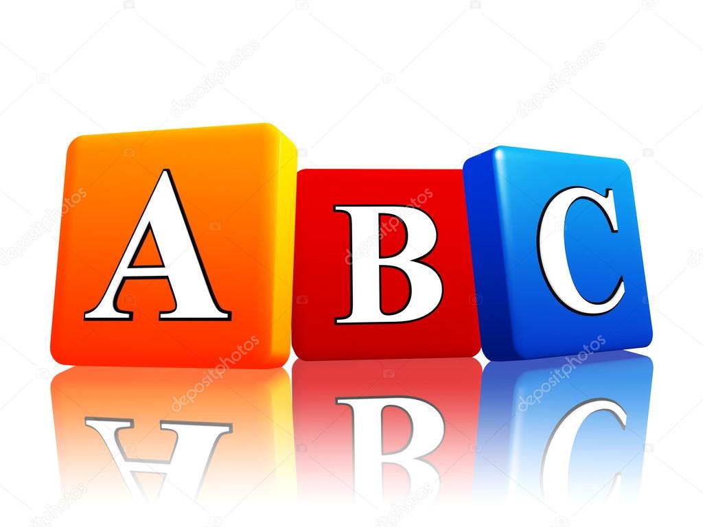Abc letras en cubos de color: fotografía de stock © marinini #12681744 ...