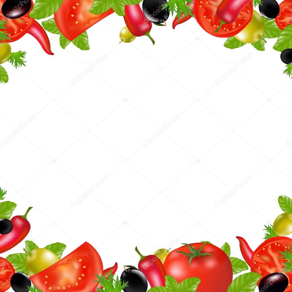 Border Fresh Vegetables Stock Vector Image by ©adamson #20237035