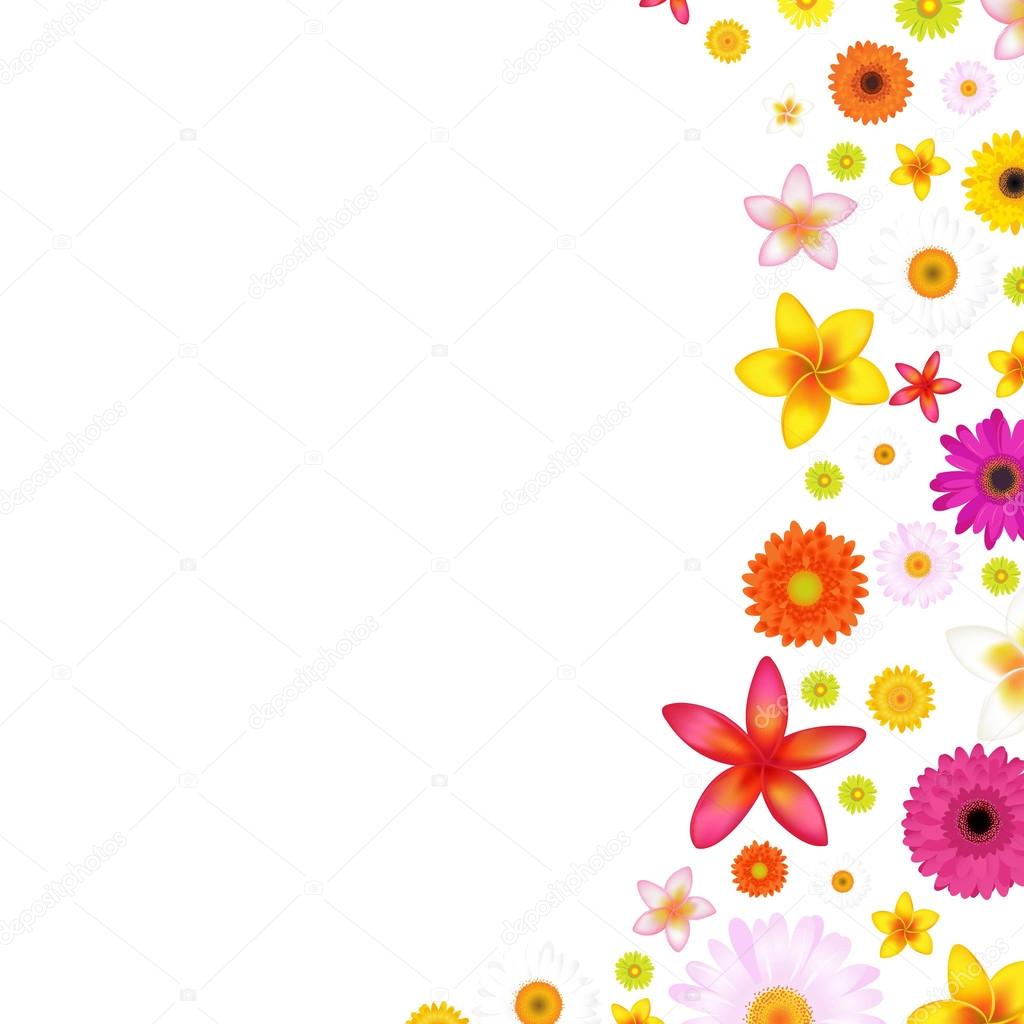 Flowers Border Stock Vector by ©adamson 25007579