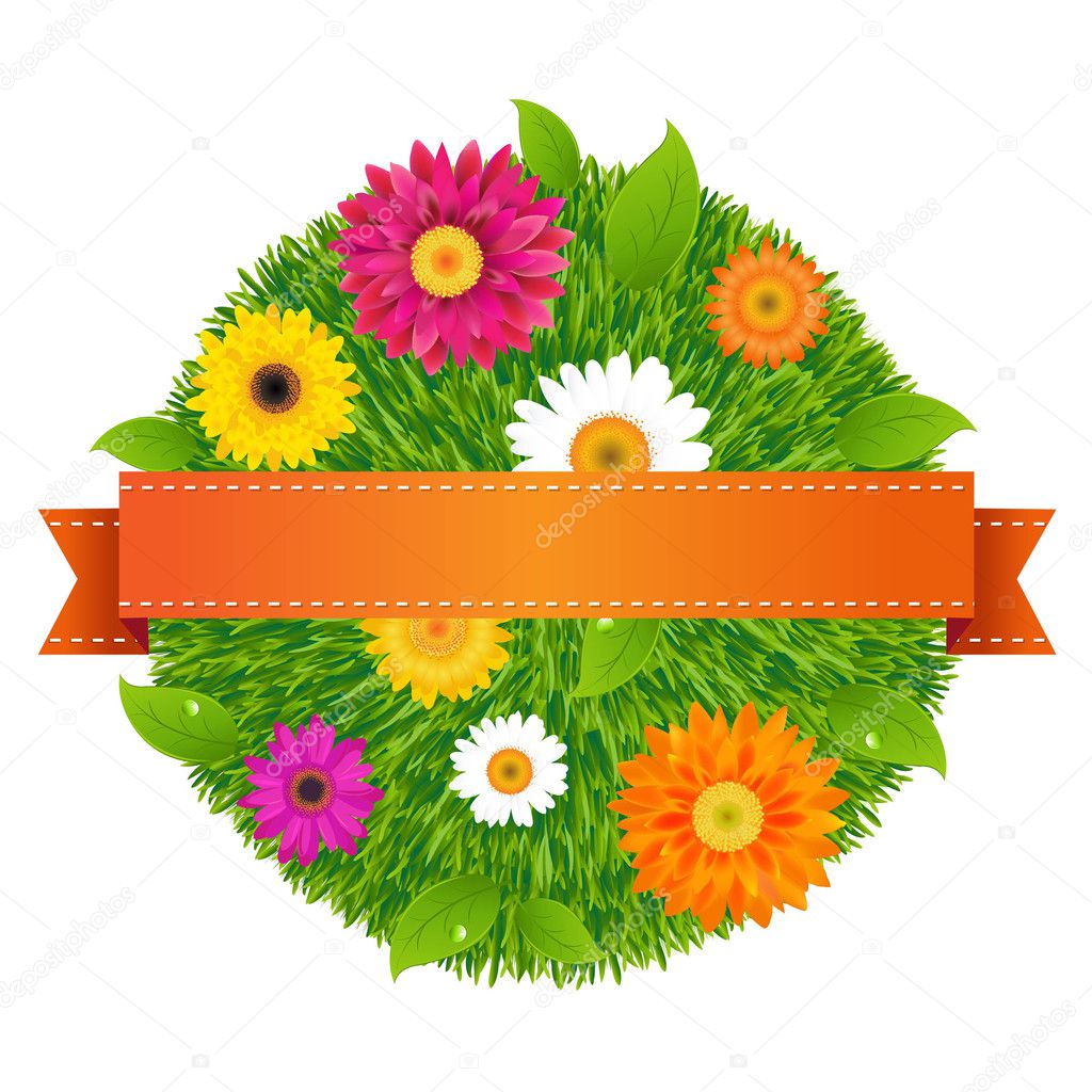 Ball With Flowers Stock Vector by ©adamson 40632101