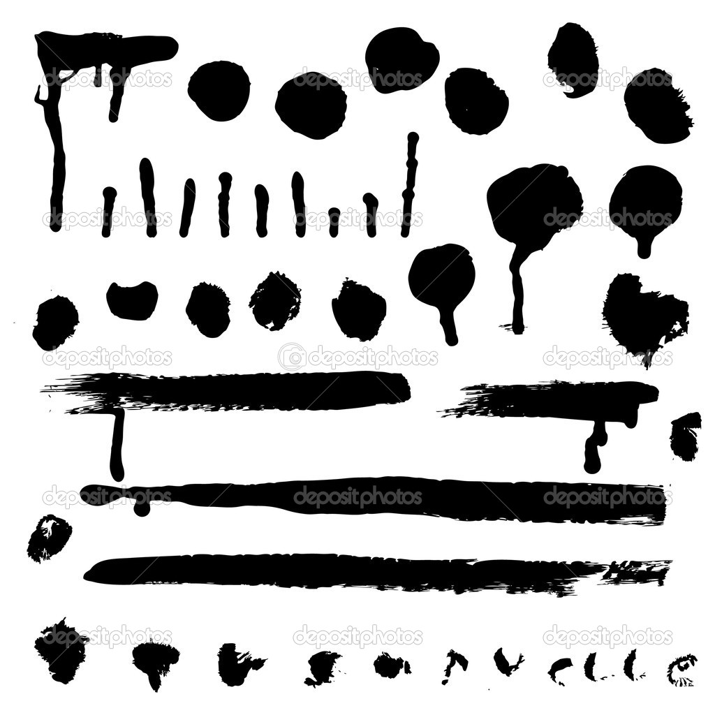 Black Blobs Set Stock Vector By ©adamson 46603223
