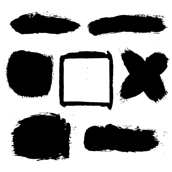 Black Blobs Set Stock Vector by ©adamson 46603223