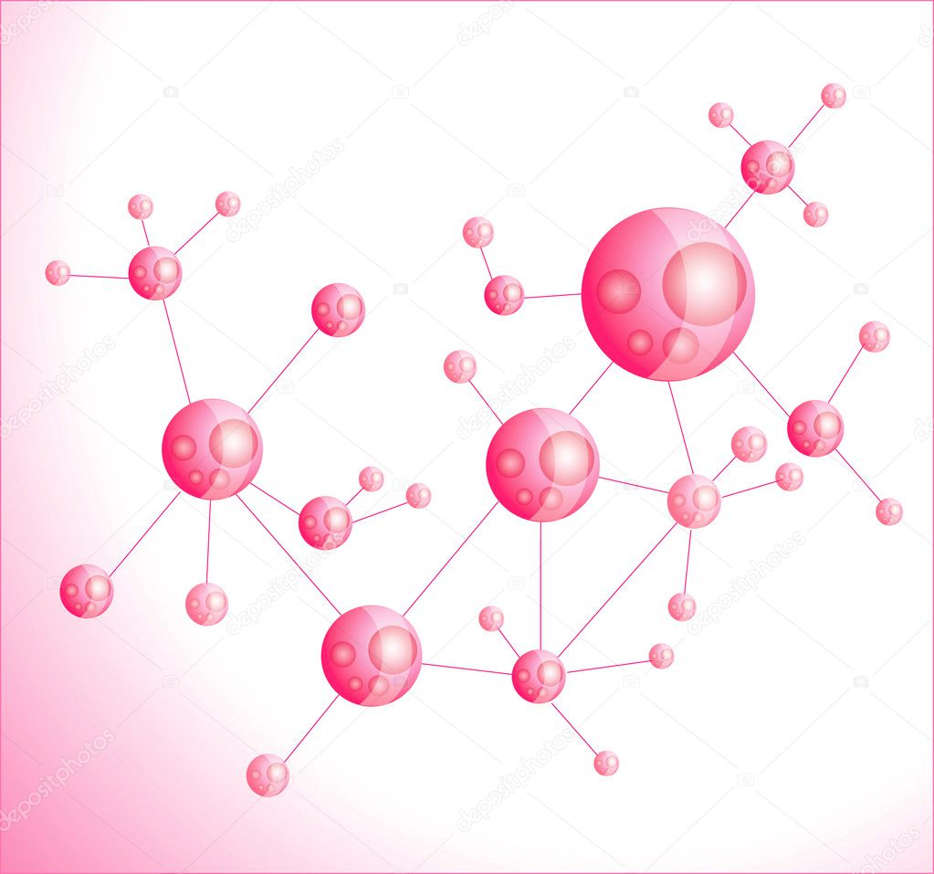 Molecule illustration Stock Vector Image by ©lossik #24807115