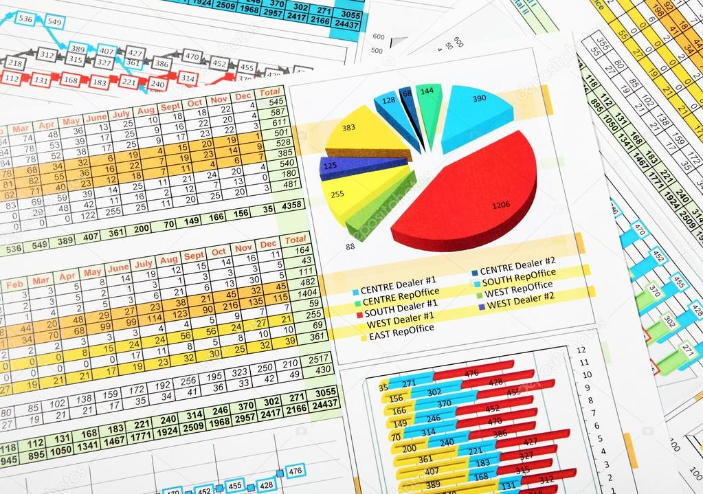 Yellow Business Charts Graphs Report And Summarizing