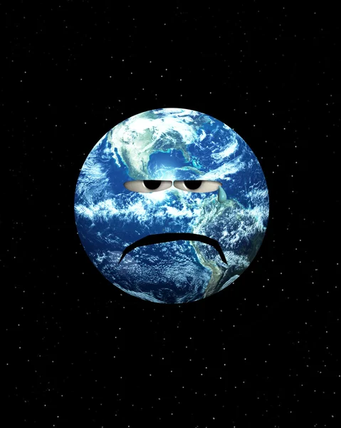 Earth Crying Pictures Crying Earth Pollution Stock Illustrations